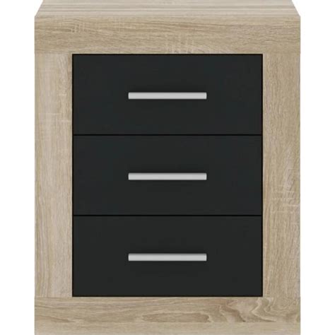 Тумба приліжкова гербор сара Kom3s дуб сонома антрацит Grb 1371 — ціна 2890 грн у каталозі