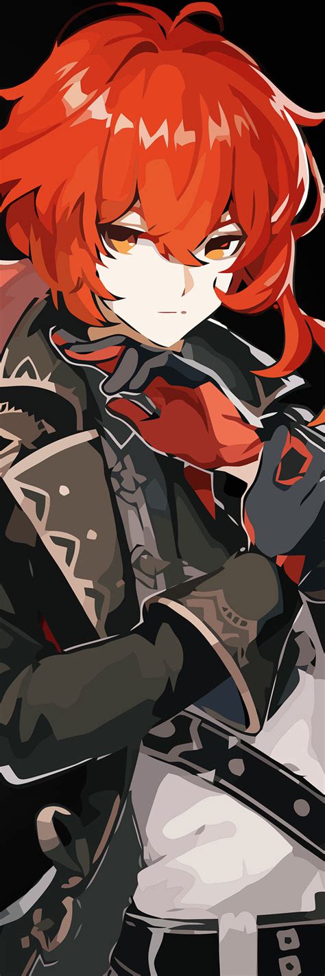 1000x3000 Diluc 4k Genshin Impact 1000x3000 Resolution Wallpaper Hd