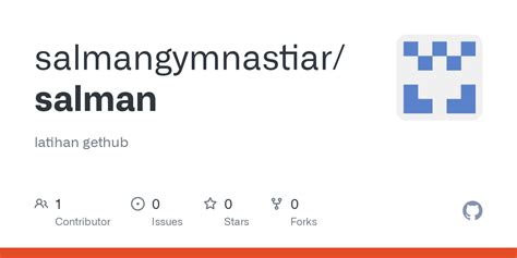 github salmangymnastiar salman latihan gethub