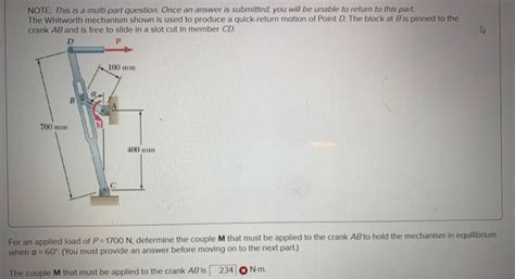 Solved NOTE This Is A Multi Part Question Once An Answer Chegg