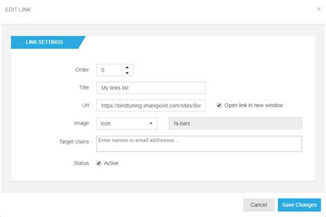 add edit and delete a quick link bindtuning sharepoint quick links