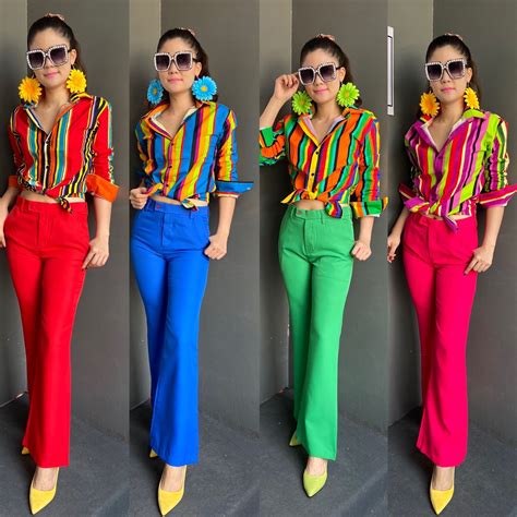 ชุดแหยม ชุดมะลองก่องแก่ง ชุดอีเจ้ย ชุดมะลองก่องแก่ง ชุดแหยม ชุดย้อนยุค กางเกงสี กางเกงยุค90