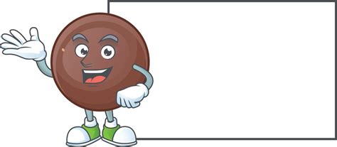 A Picture Of Rich Chocolate Ball Cartoon Character 19982301 Vector Art