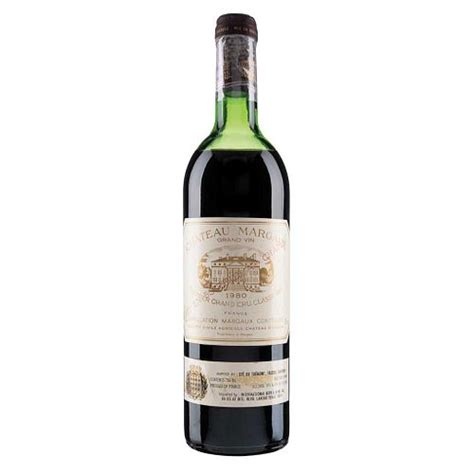 ChÃ¢teau Margaux Cosecha 1980 Grand Vin Premier Grand Cru ClassÃ