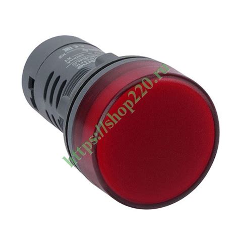 Сигнальная лампа в сборе моноблочная SB7 22мм LED 24В DC IP65 красная ...