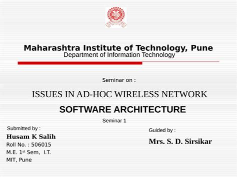 Pdf Issues In Ad Hoc Wireless Network