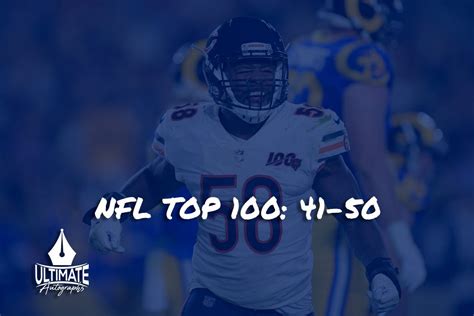 Nfl Top 100 41 50 — Ultimate Autographs