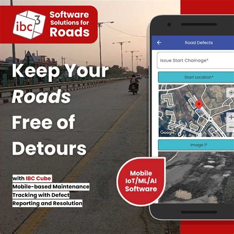 Streamline Road Maintenance With Ibc Cube Mobile Based Maintenance