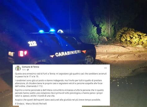 Valsugana Ennesimo Raid Di Furti A Tenna Il Sindaco Quattro Casi In