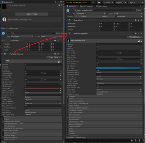 Replace Entire Particle System With Another One During Runtime Not