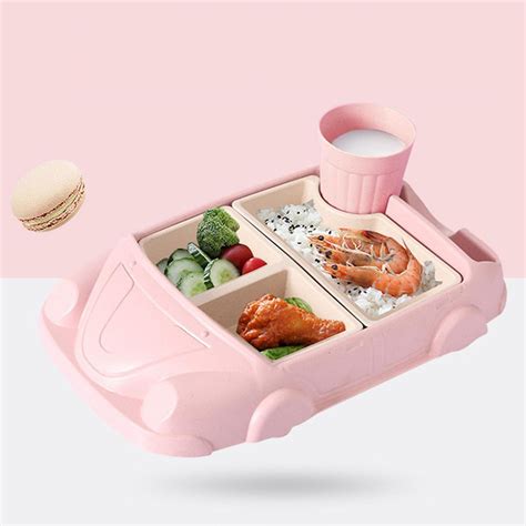 Bambú Para Niños 4 Uds Para Niños De Comida Tazón Taza Vajilla