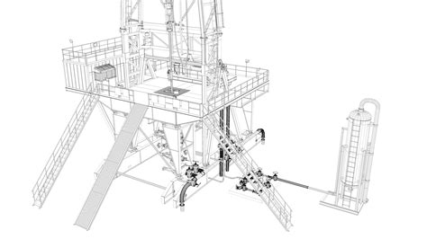 3d Fracking Gas Platform Itp Model Turbosquid 2113110