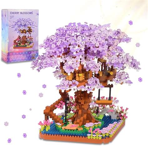 Beego Bonsai Tree Cherry Blossom Building Toy Compatible With Lego Mini Japanese