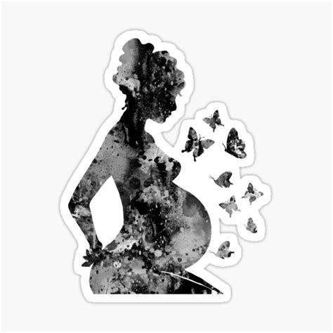 Pregnancy Pregnant Woman Sticker For Sale By Rosaliartbook Redbubble
