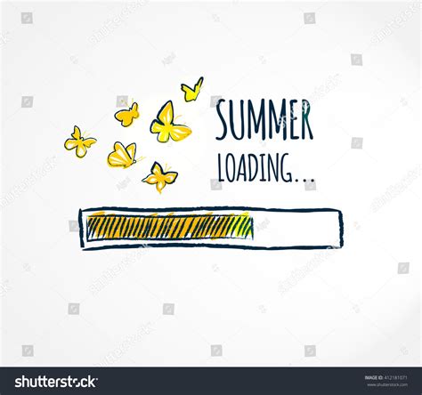Summer Loading A Creative Vector Illustration