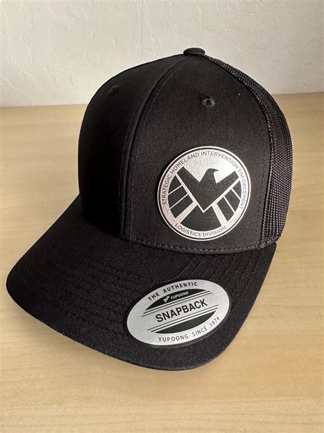 Adult Disney Shield Marvel Trucker Hat Mens Disneyland Trucker Hat Yp6606 Leatherette Patch