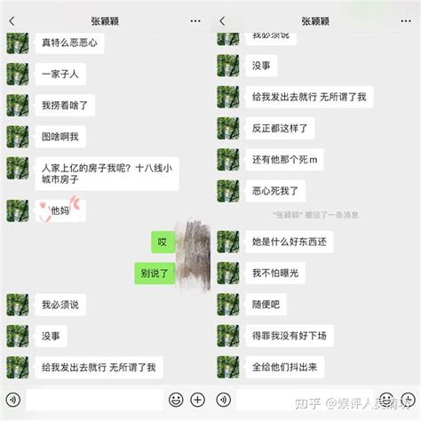 汪小菲女友张颖颖，疑似爆粗口骂张兰“恶心”，本尊发文回应 知乎
