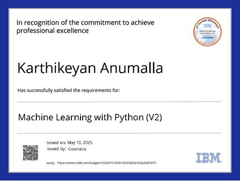 machinelearning python ibm coursera certification learningjourney
