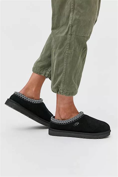 Ugg Tasman Slippers In Black Suede Asos 55 Off