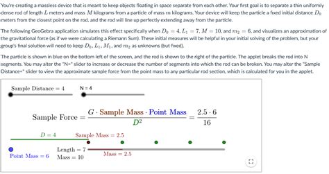 Solved Youre Creating A Massless Device That Is Meant To