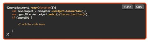 ios device detector using jquery