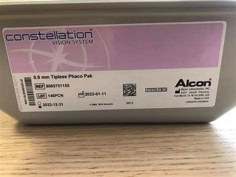 New Alcon 8065751155 Constellation Vision System Tipless Phaco Pak 0