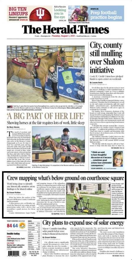 Mundell Geophysical Team Featured In Herald Times Mundell