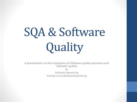 Sqa And Sq Ppt