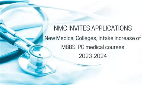 Nmc Re Invites Applications For Establishment Of New Medical Colleges