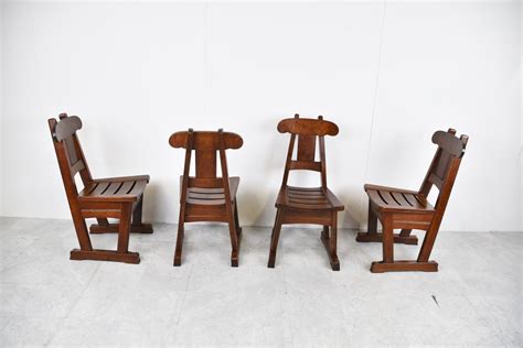 4x Brutalistischer Esszimmerstuhl Im Vintage Stil €786 Whoppah