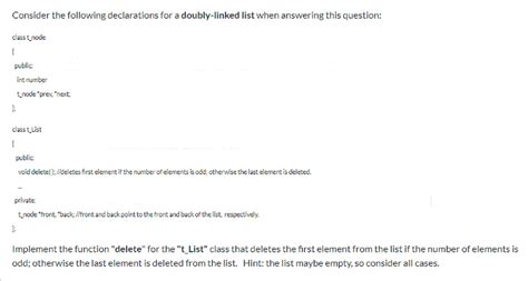 Solved Consider The Following Declarations For A Chegg