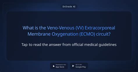 What Is The Veno Venous Vv Extracorporeal Membrane Oxygenation Ecmo Circuit