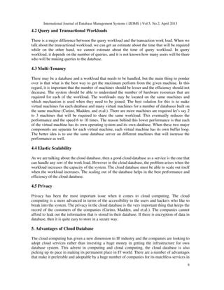 CLOUD DATABASE DATABASE AS A SERVICE PDF Cloud Computing Internet
