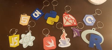 I Modeled And 3d Printed These Programming Keychains R Programmerhumor