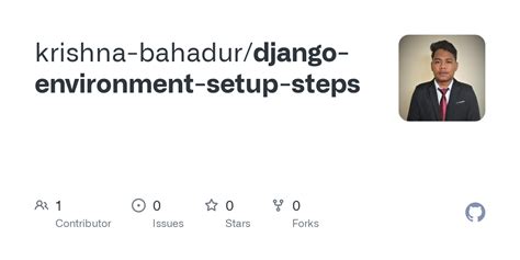 Github Krishna Bahadurdjango Environment Setup Steps