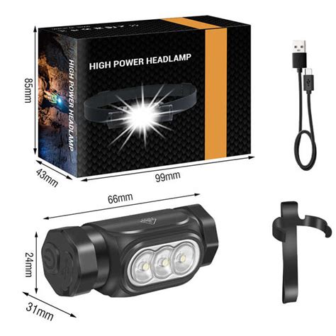High Power Usb Rechargeable Headlamp Ideal For Camping