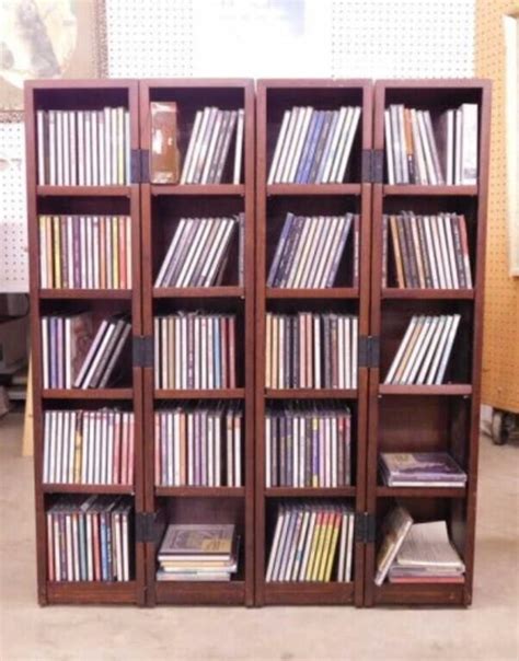 4 Section Foldout Music Cd Display Case With Live And Online Auctions