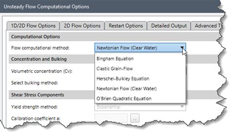 Non Newtonian Flow Options Civilgeo Knowledge Base