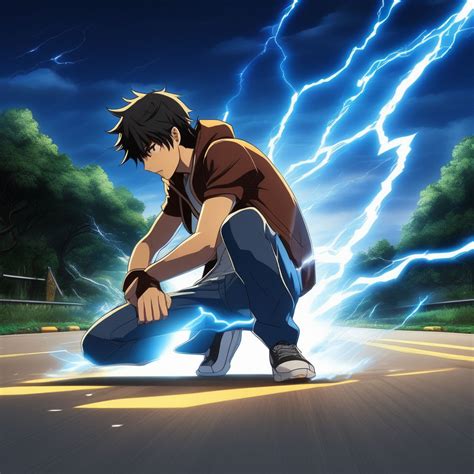 Light Thunders Attacking A Teenage Hooded Man Sleeping On Th By Ram Vinod Playground