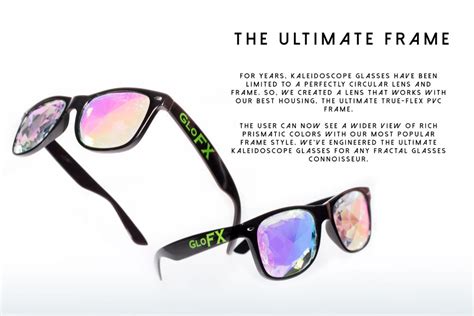 Glofx Ultimate Kaleidoscope Glasses Black The Rave Cave