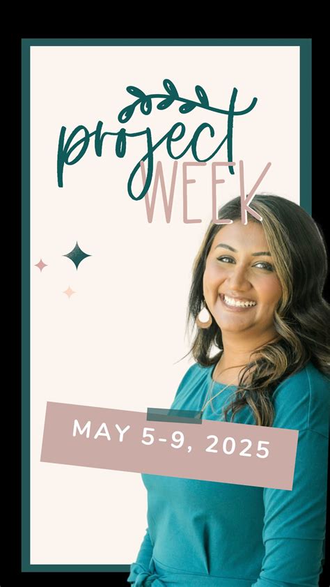 project week starts on may 5th i want to help you make something you