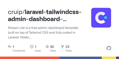 Issues Cruip Laravel Tailwindcss Admin Dashboard Template Github