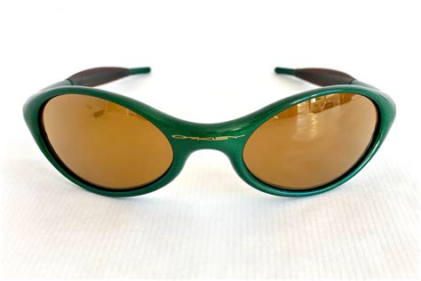 Reserved For Alex 1997 Oakley New Eye Jacket™ Joker Gold Iridium Vintage Sunglasses Full