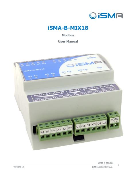 Manual Isma B Mix18 Modbus En V1 5 Pdf Power Supply Light Emitting Diode
