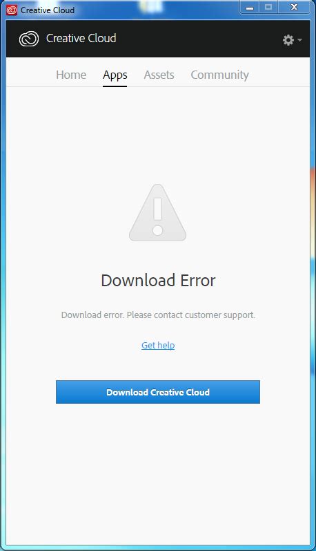 Solved Apps Tab Error Adobe Community
