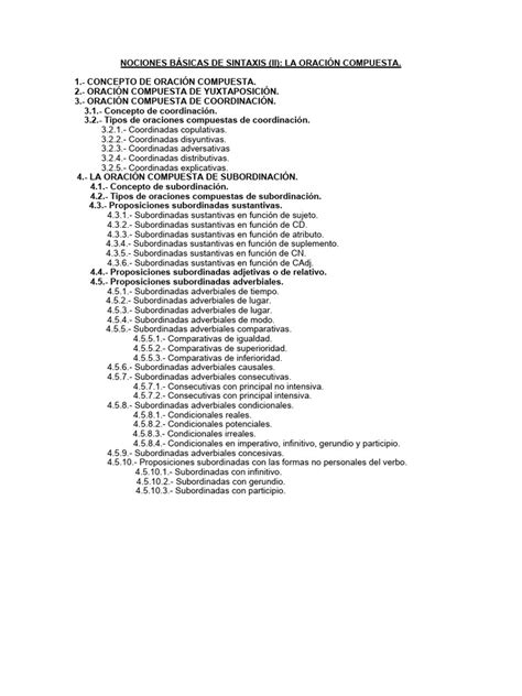 Nociones Básicas De Sintaxis Ii Pdf