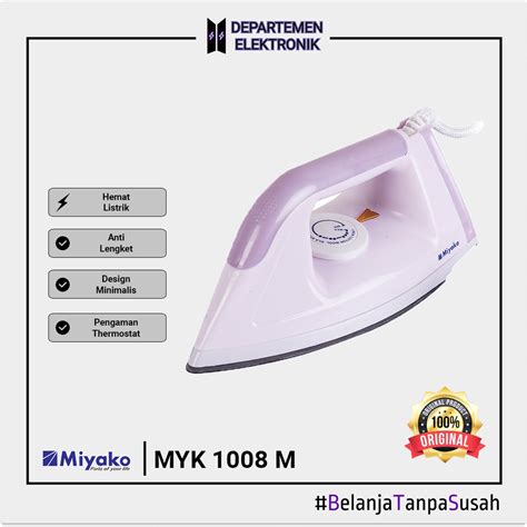 Jual Miyako EI 1008 M Strika Setrika MURAH BANGET GARANSI RESMI