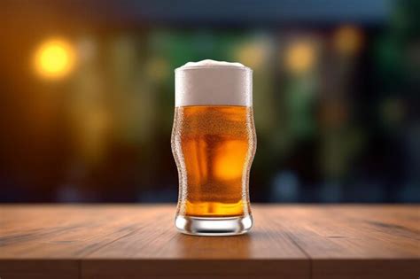 Premium Ai Image Luxury Glass Of Beer On Table