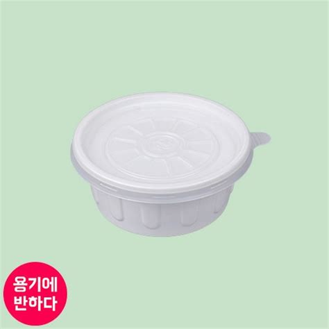 [jh] 일회용 국물용기 105파이 소 백색 1000개 세트 용기에반하다