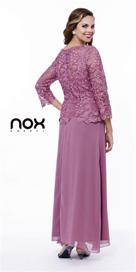 Plum Mother Of Bride Gown Plus Size Mid Lace Sleeves Discountdressshop